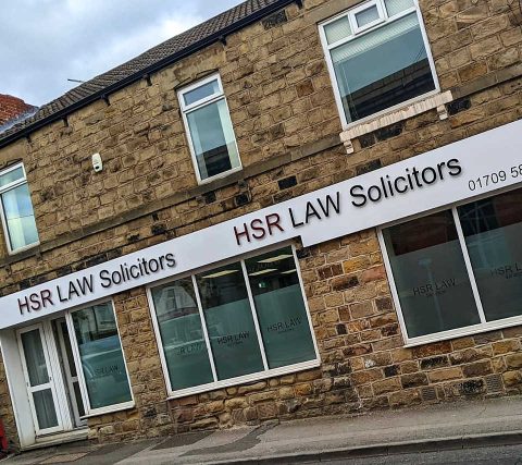 HSR Law Front Signage - Elite Signs Live Site